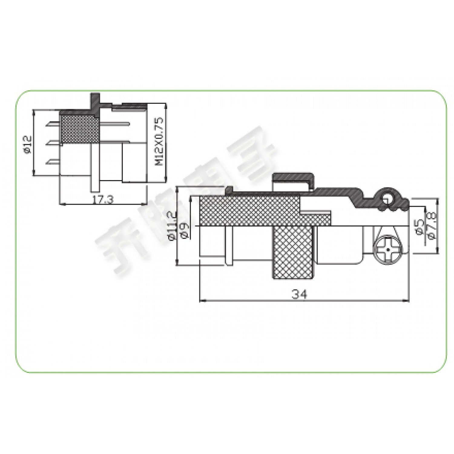 GX12-2 Connector Set - GX12-2